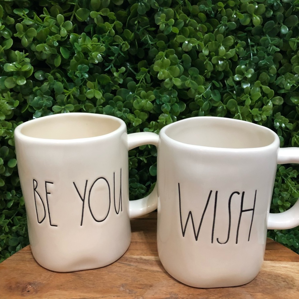 Rae Dunn Bundle Of Two Ceramic Mugs - Gem